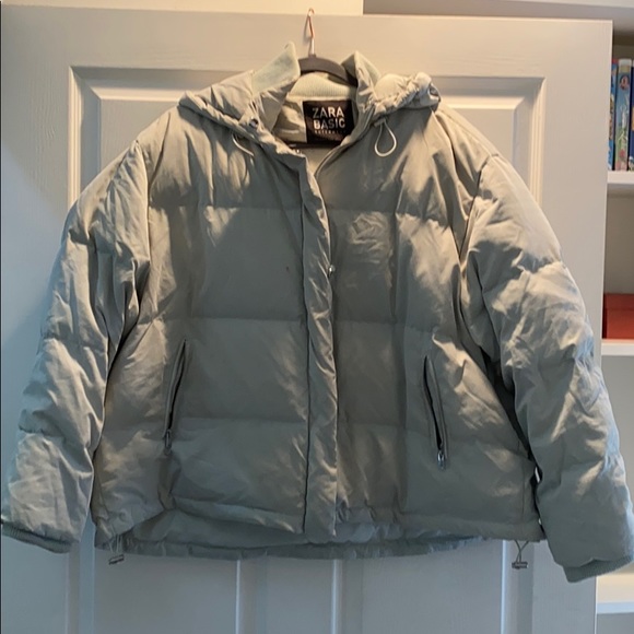 Zara | Jackets & Coats | Mint Puffer | Poshmark